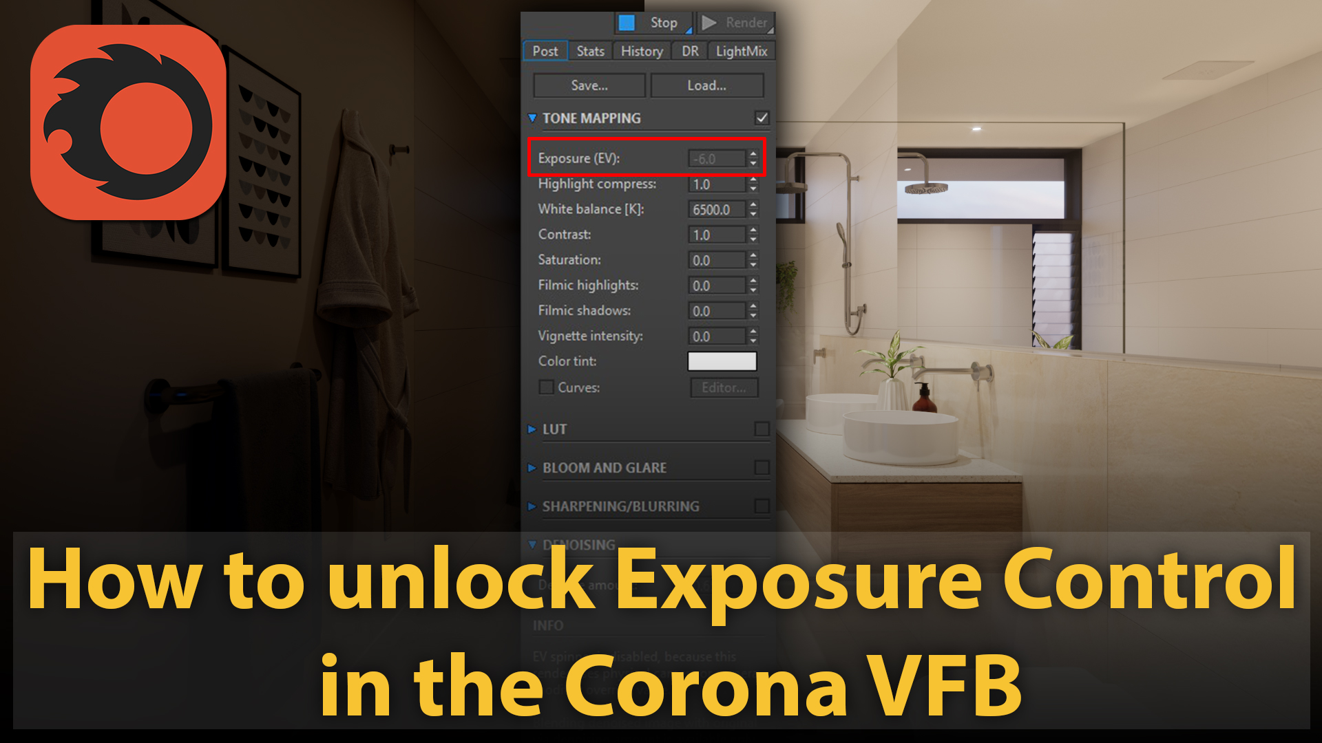TIPS#47: Hướng dẫn mở khóa thông số chỉnh Exposure trong Corona VFB ...