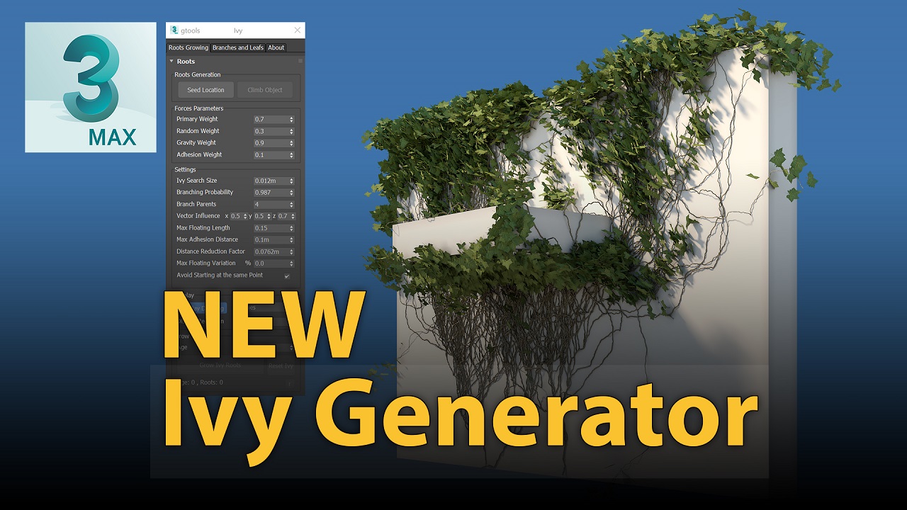 TIPS#221: Phiên bản mới nhất của Ivy Generator cho 3dsMax2018-2020 đã ...