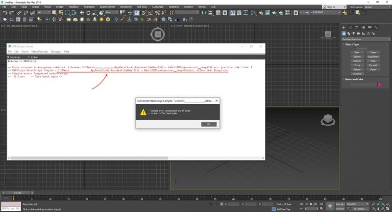 Tips363 Hướng Dẫn Sửa Lỗi Compile Error Unexpected End Of Script Khi Khởi động 3dsmax Thủ